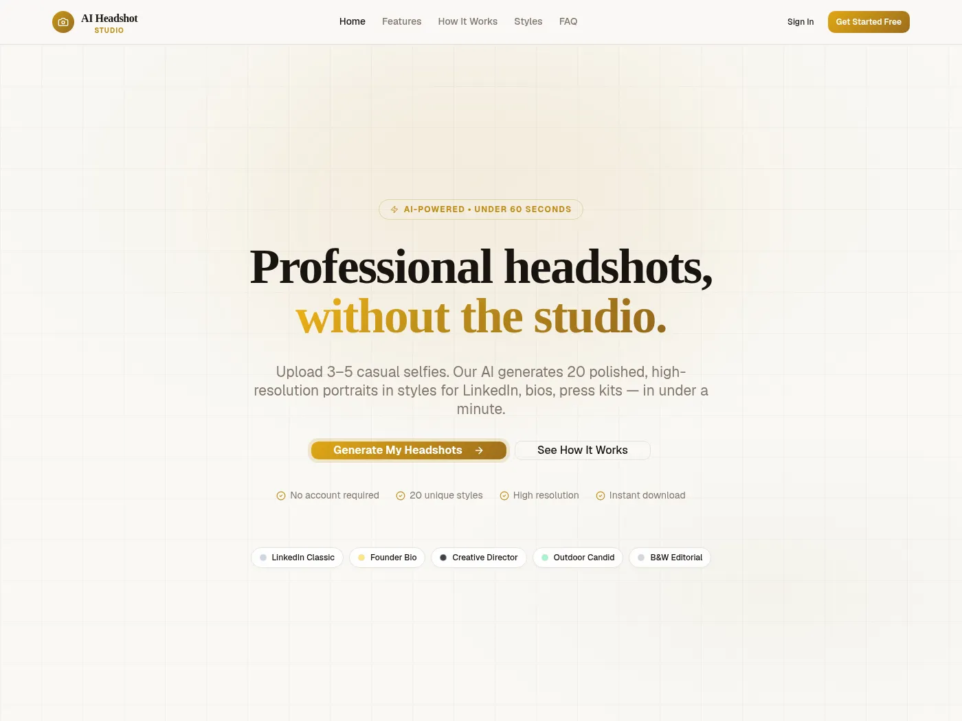 AI Headshot Studio