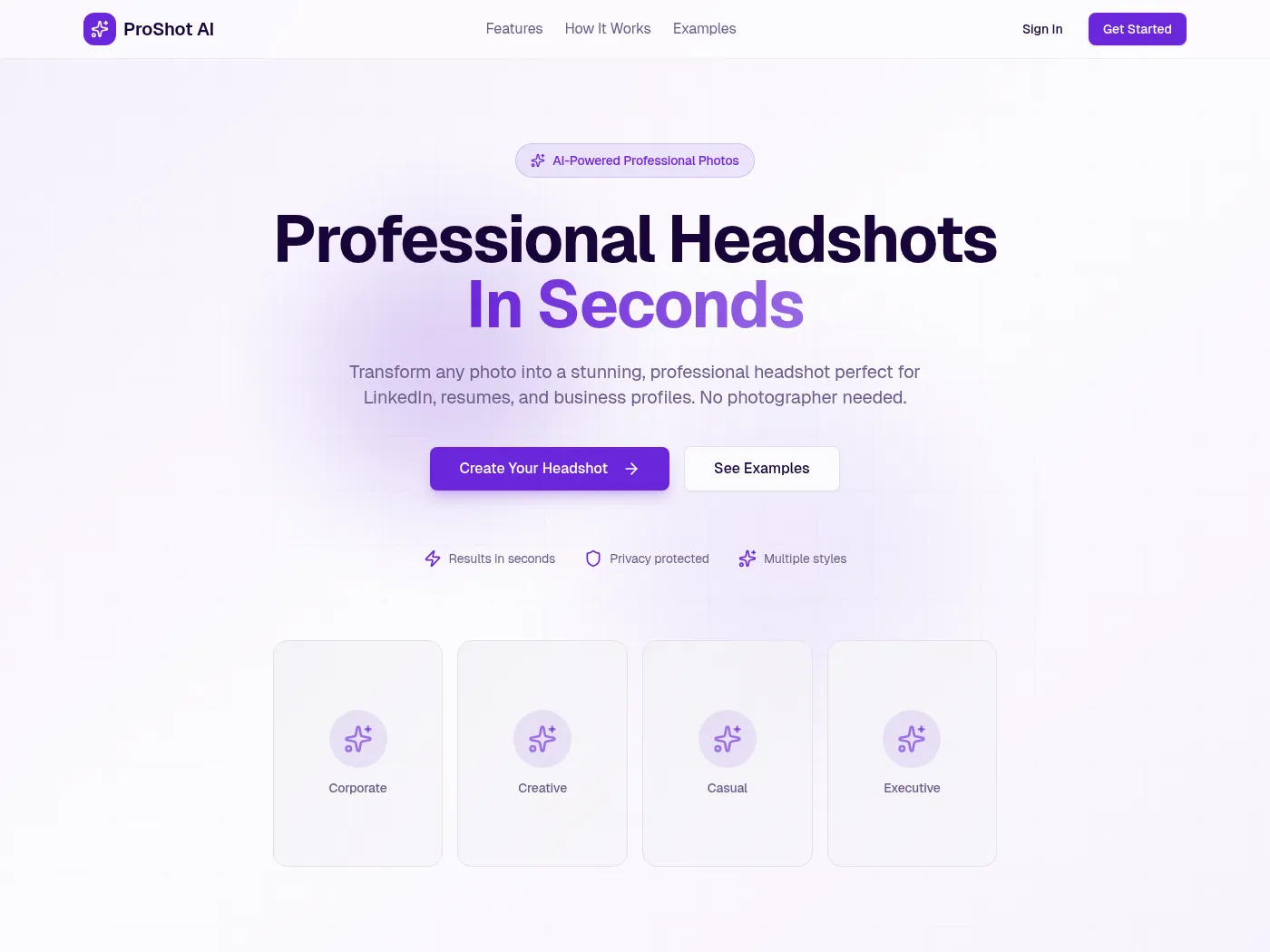 ProShot AI Generator