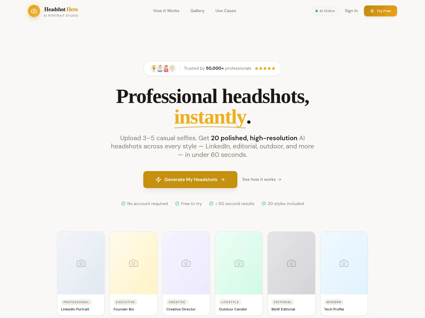 Headshot Hero