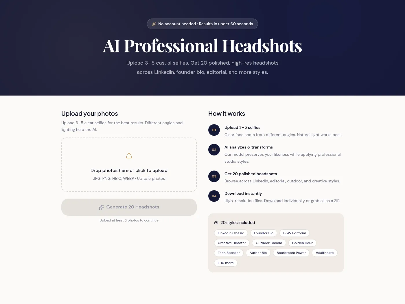AI Headshot Creator