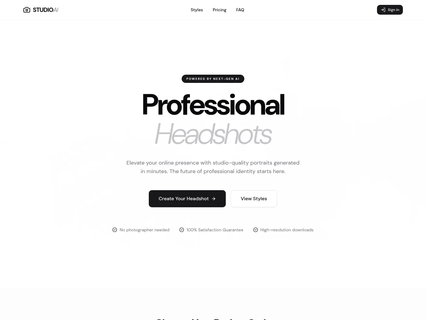 AI Headshot Studio