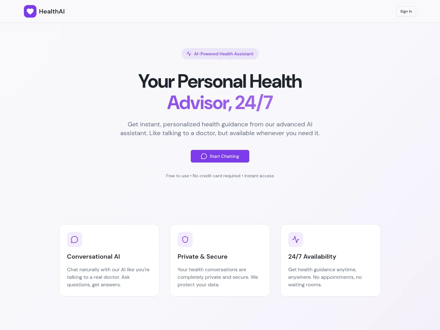 AI Health Chat Assistant
