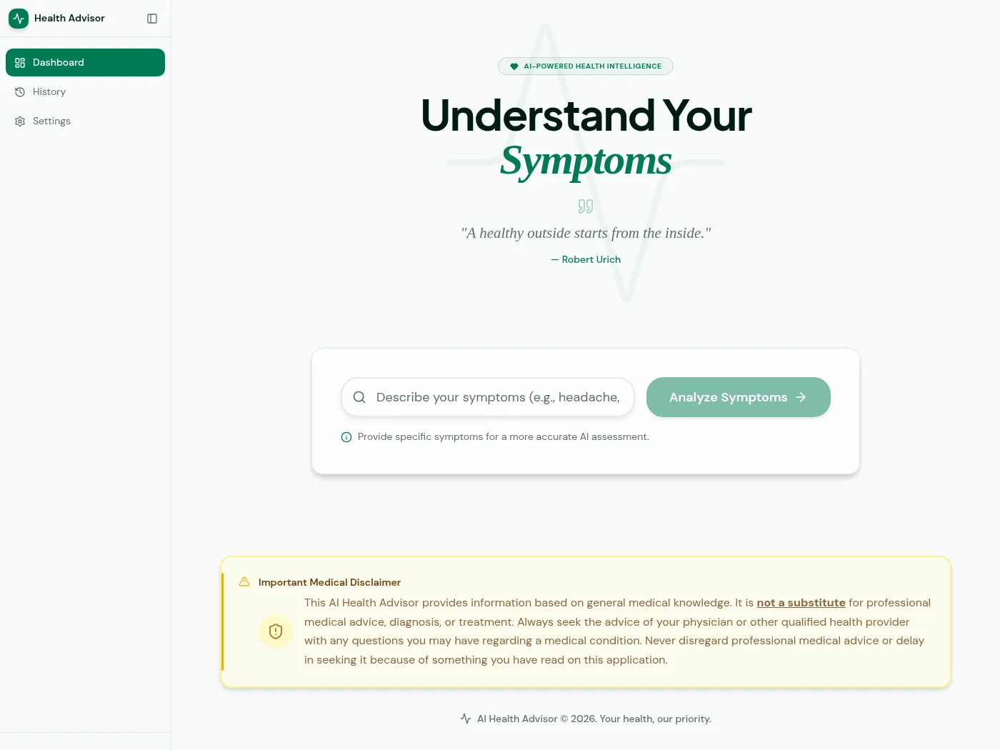 AI Health Advisor