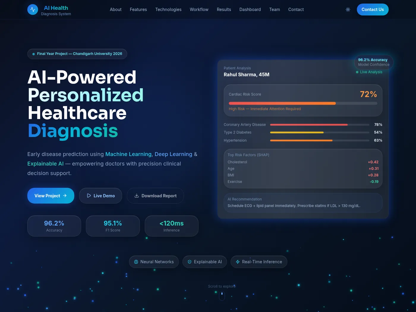 AI Health Diagnosis UI