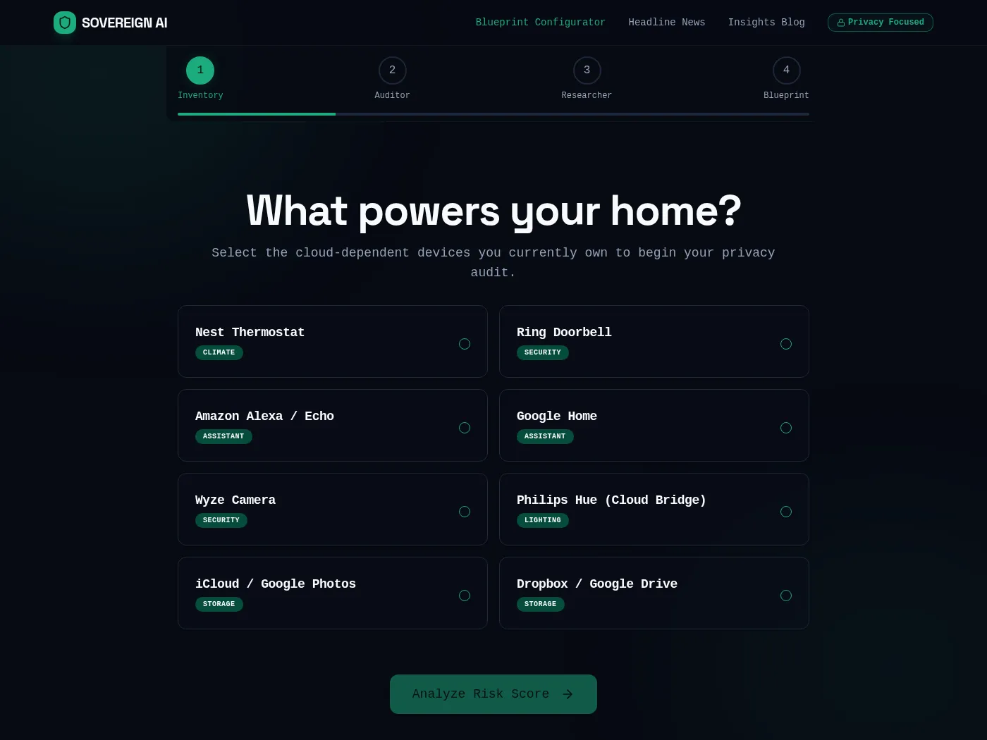 Sovereign AI Home Configurator