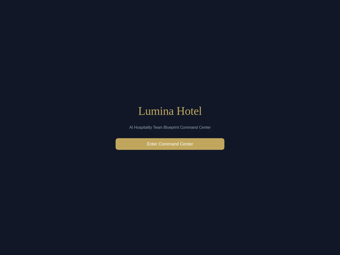 AI Hospitality Team Blueprint