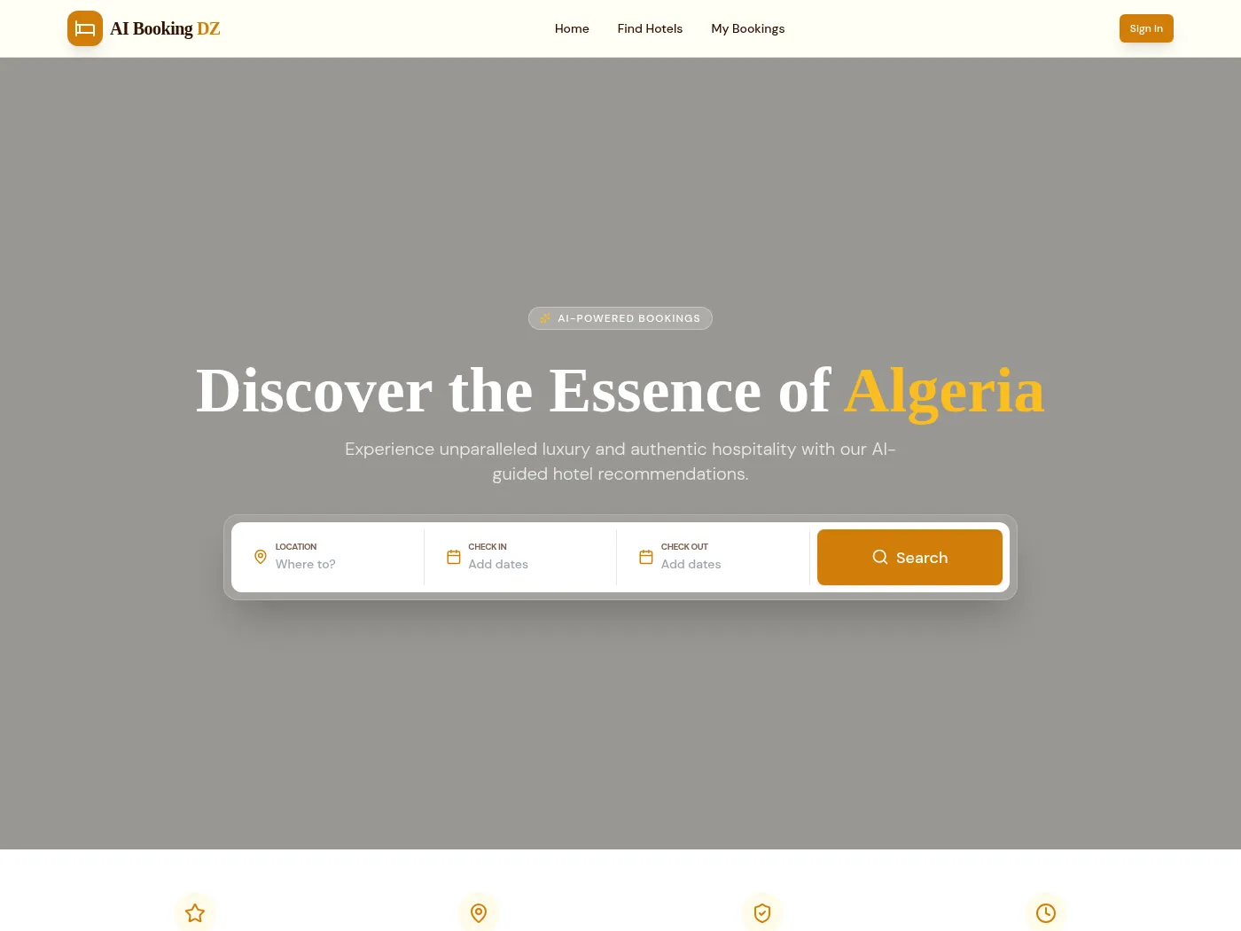 AI Hotel Booking DZ
