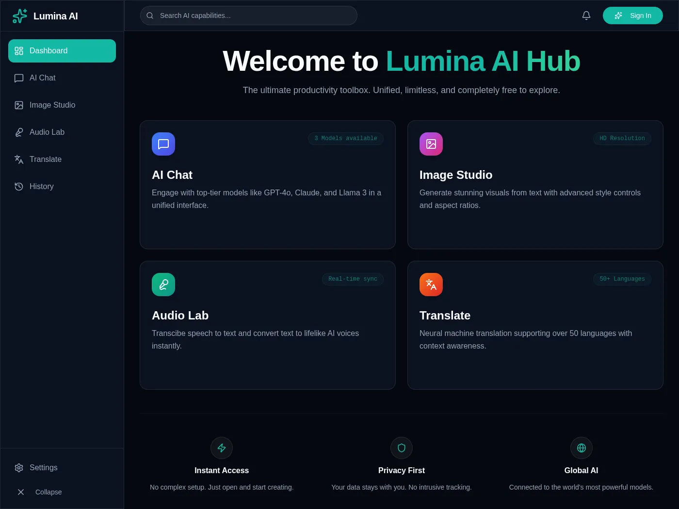 All-in-One AI Hub