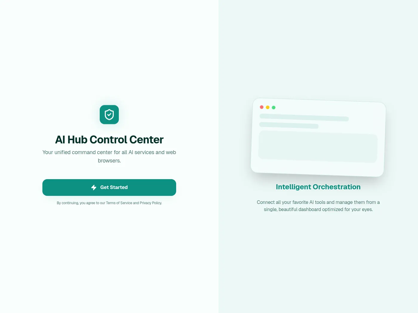 AI Hub Control Center