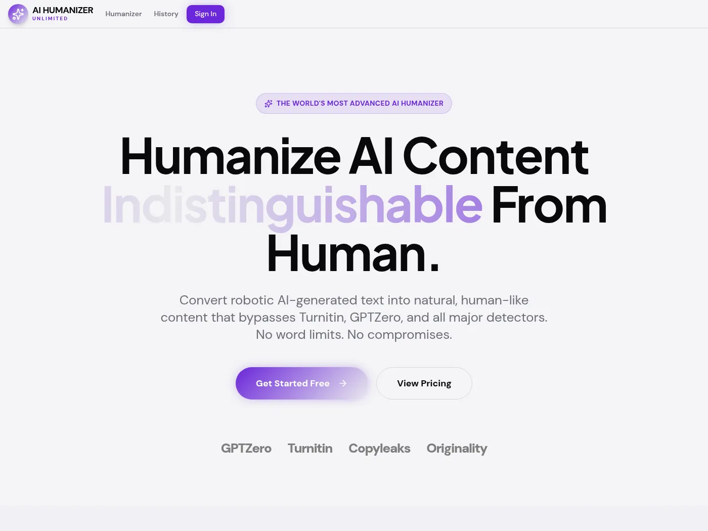 Unlimited AI Humanizer