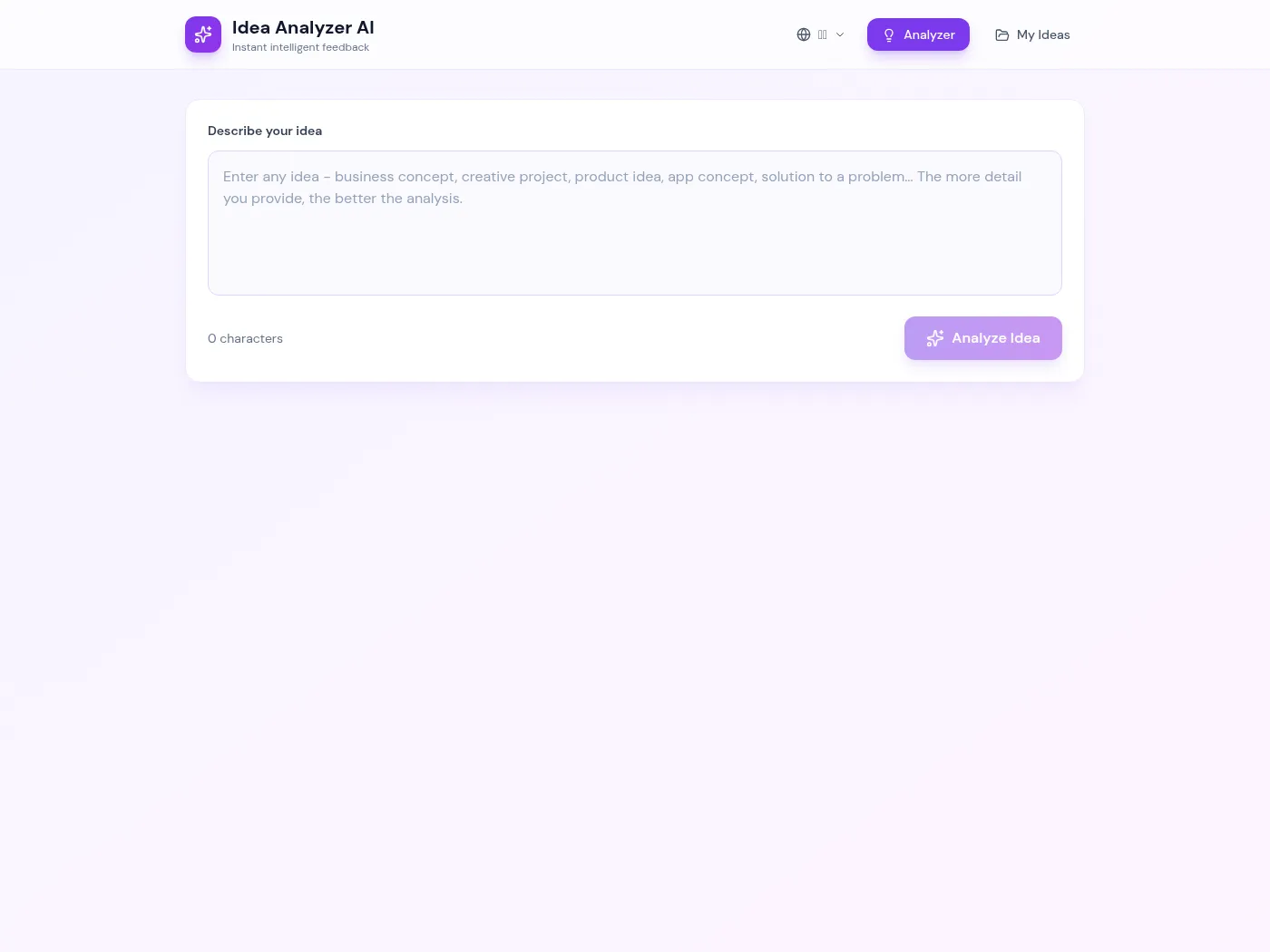 Idea Analyzer AI