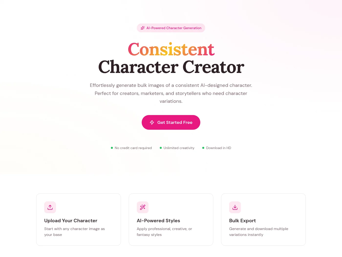 Consistent Character Creator