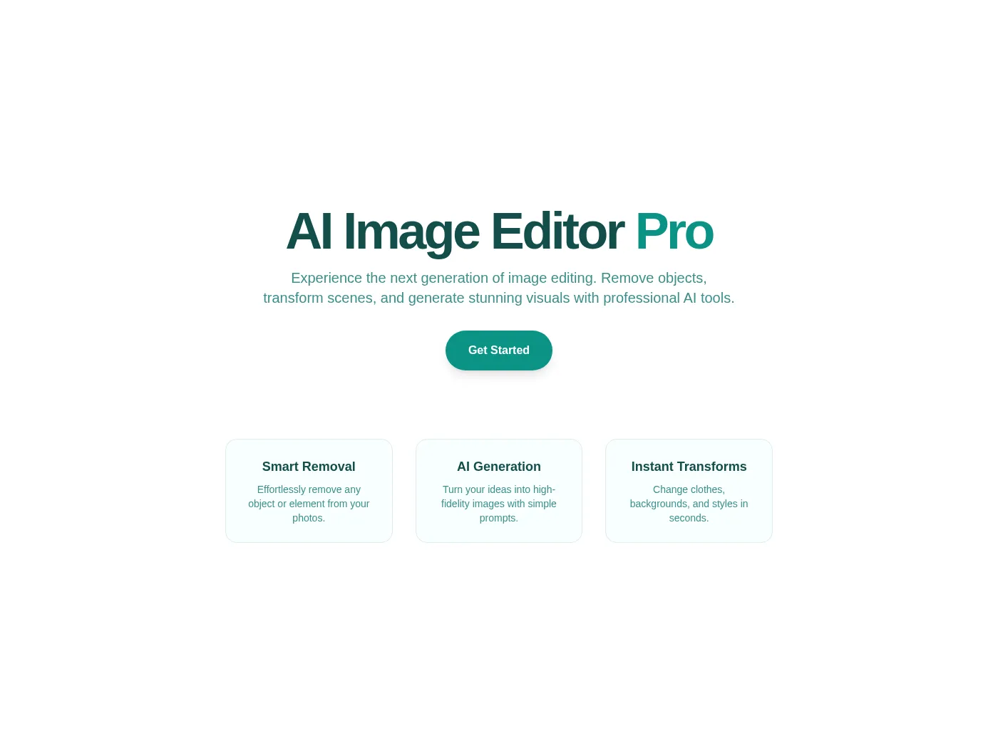 AI Image Editor Pro