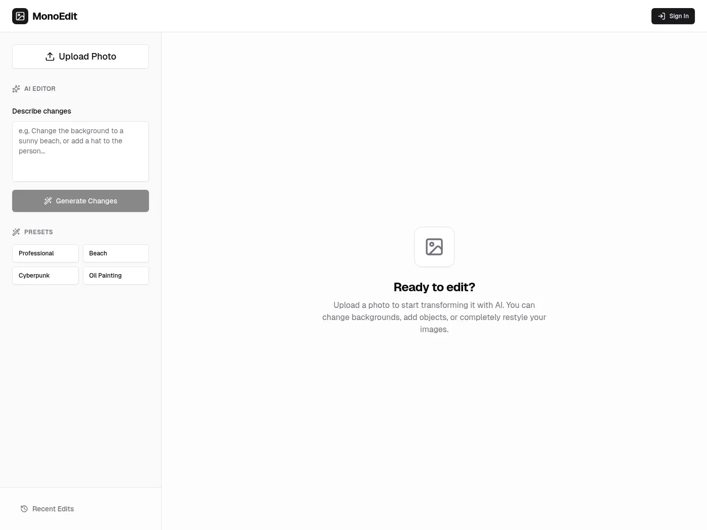 AI Photo Editor