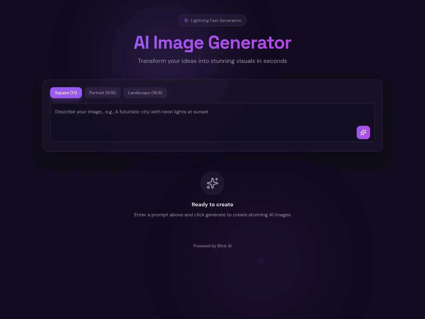 Quick AI Image App