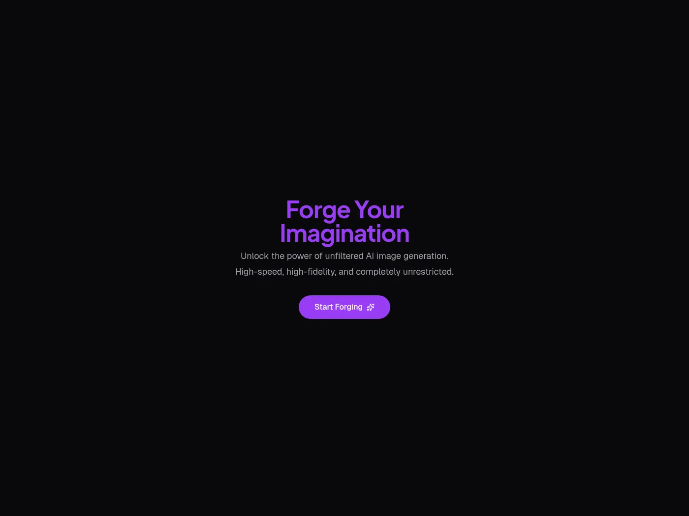 Unfiltered AI Image Forge