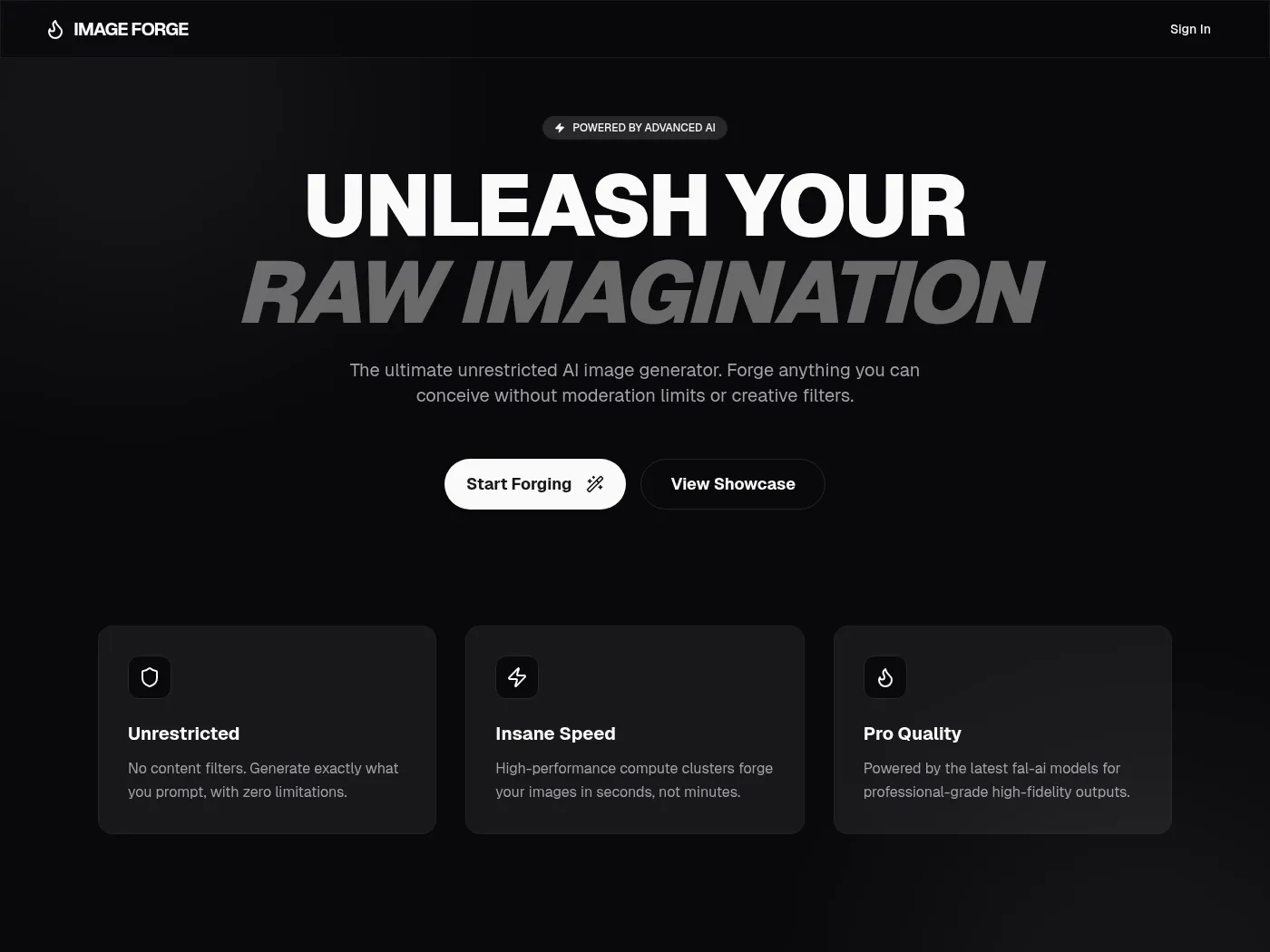 Unlimited AI Image Forge