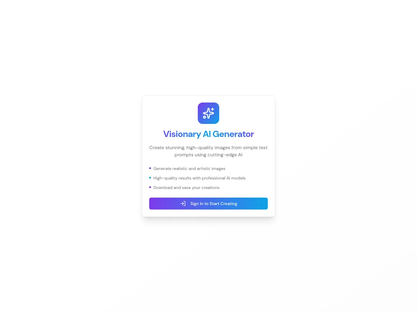 Visionary AI Generator