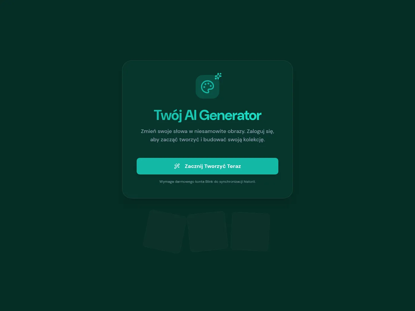 Mój AI Generator Obrazków