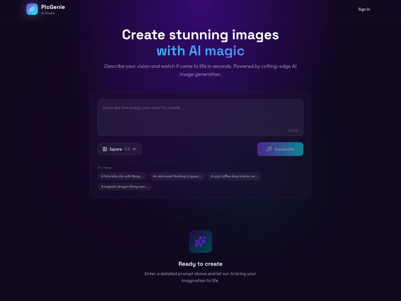 PicGenie AI Studio