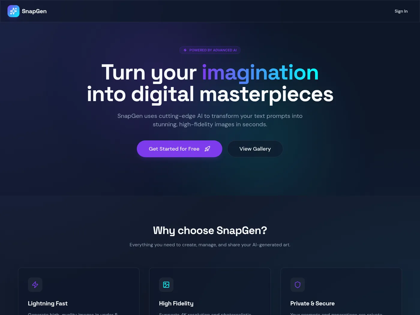 SnapGen AI Art Maker
