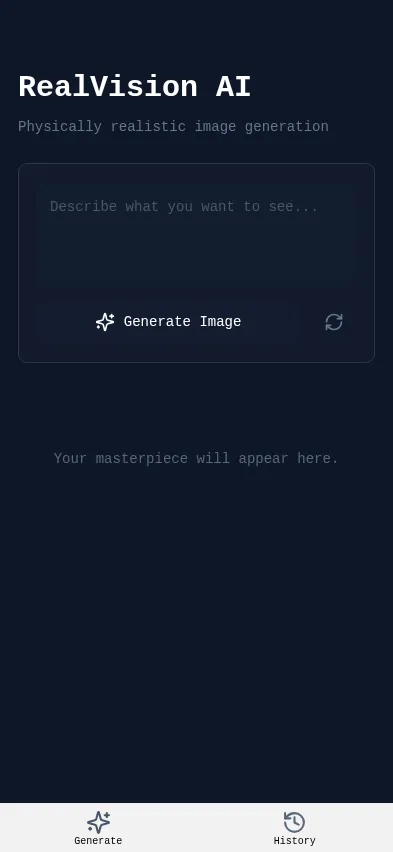 RealVision AI Image Generator