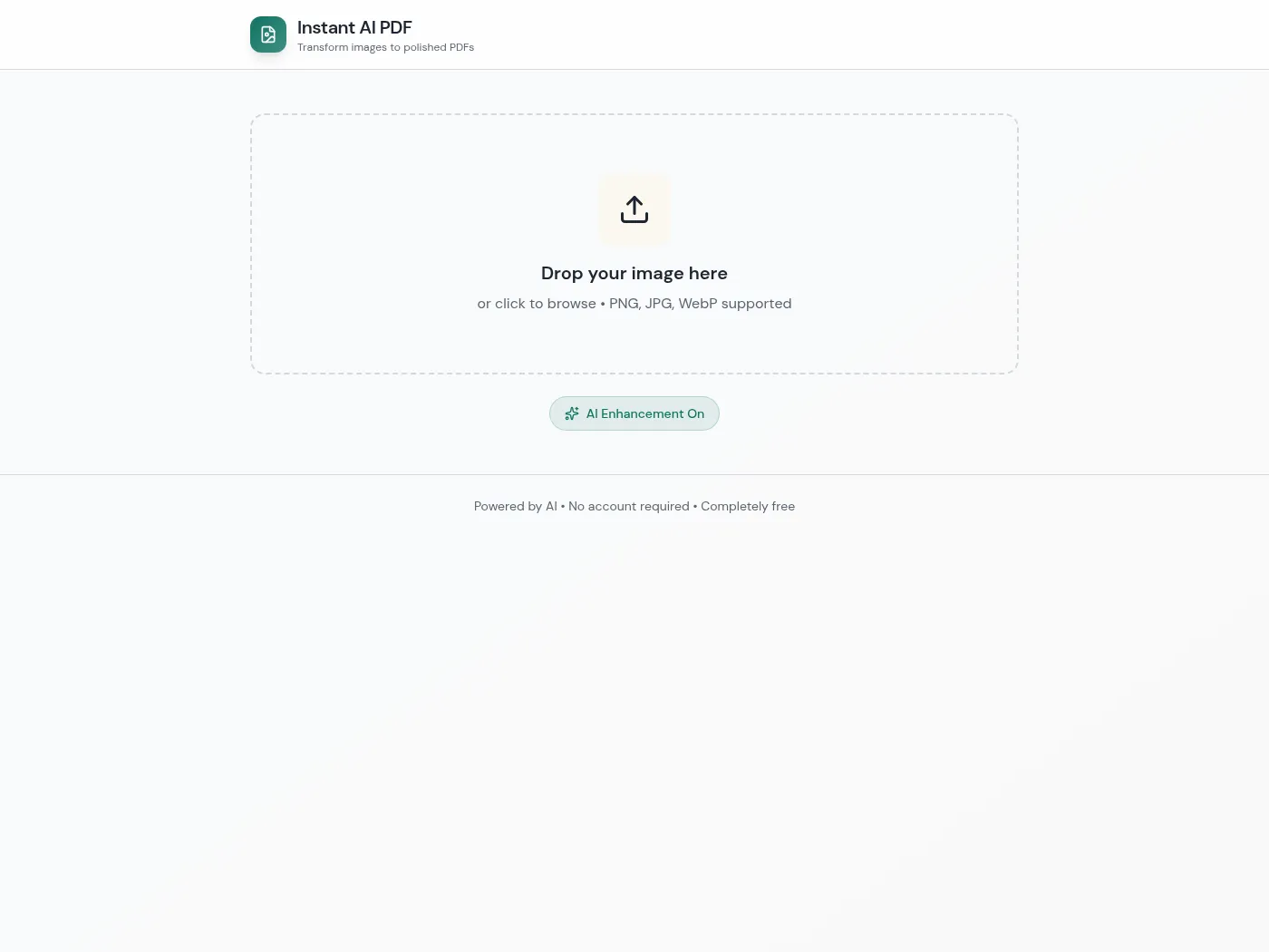 Instant AI PDF Maker