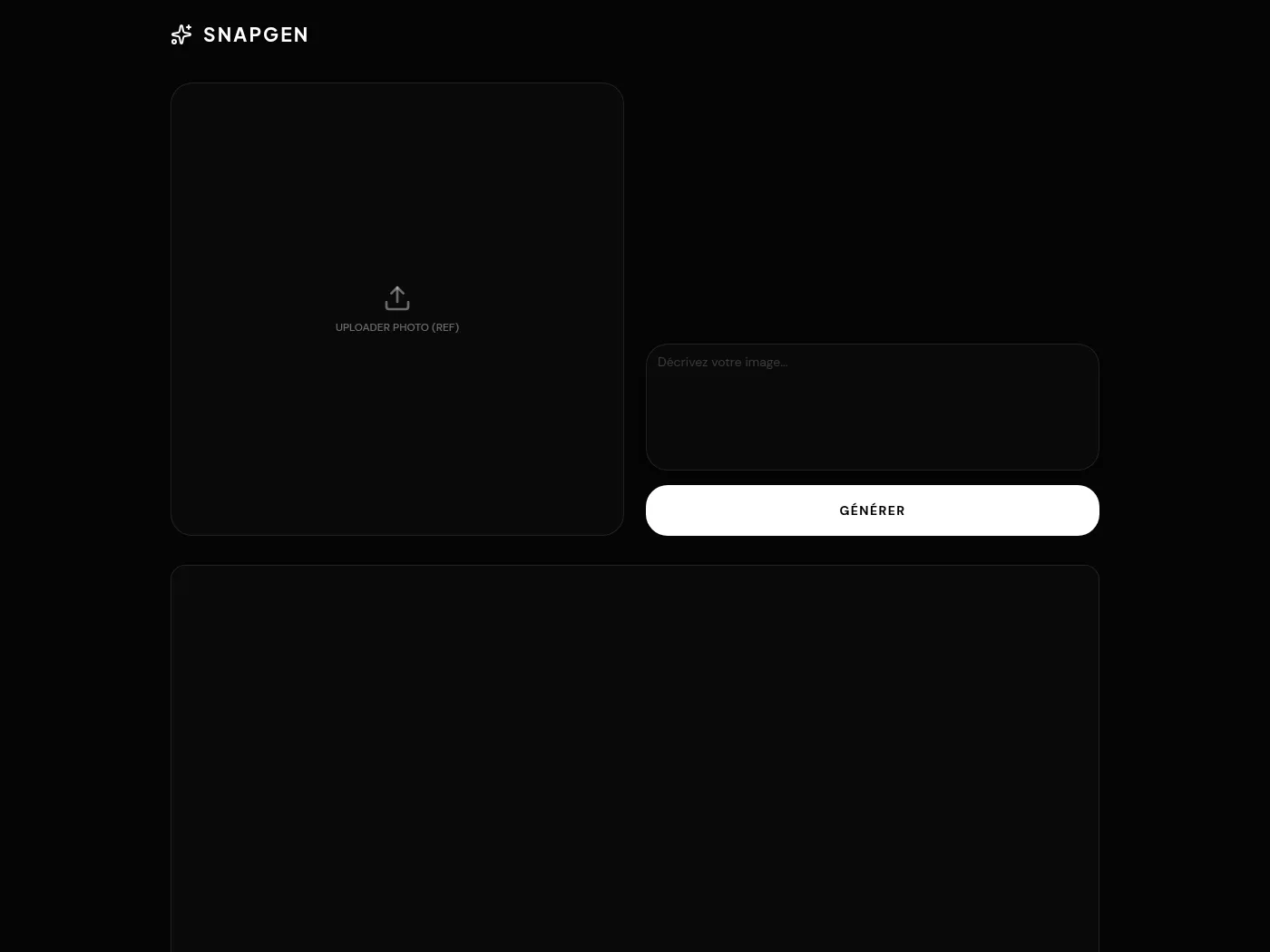 SnapGen One-Page AI Art