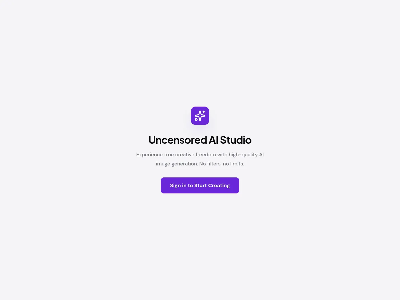 Uncensored AI Image Studio