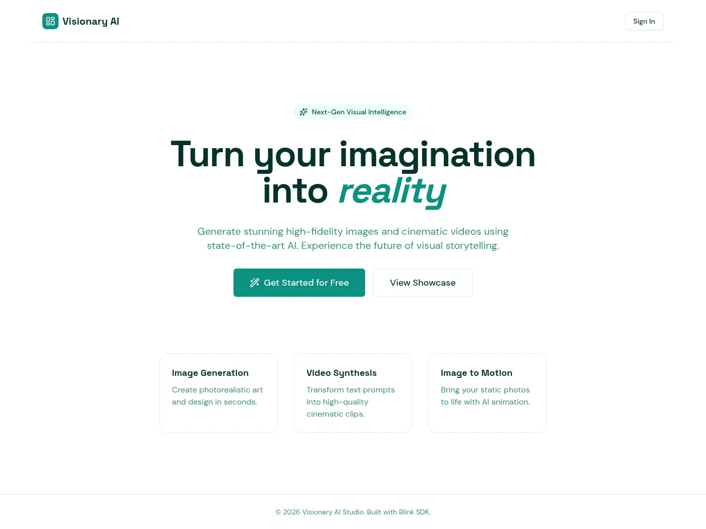 Visionary AI Studio