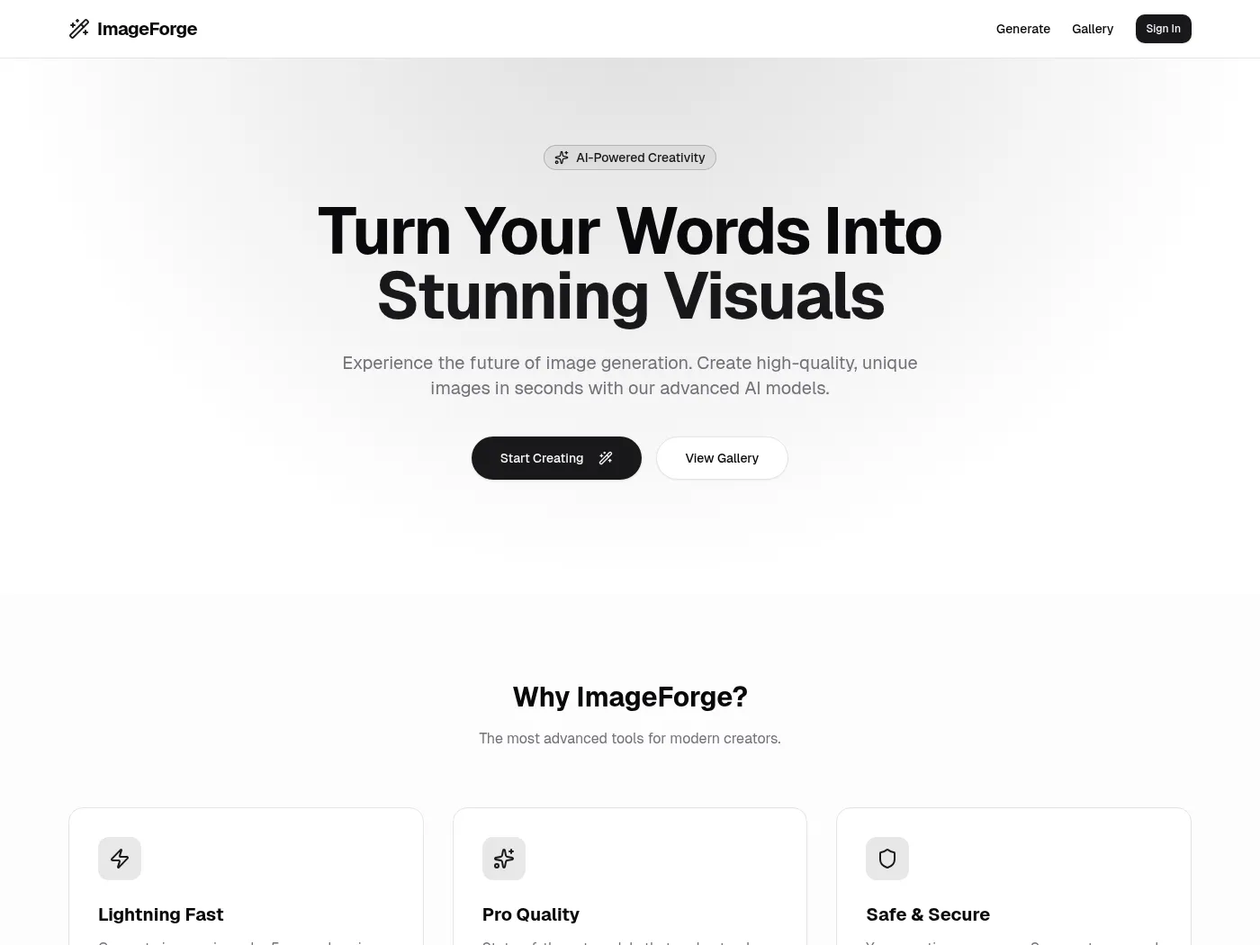 AI ImageForge