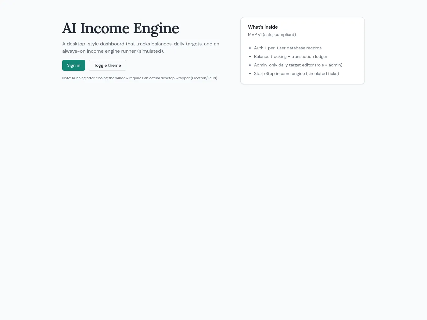 AI Income Engine