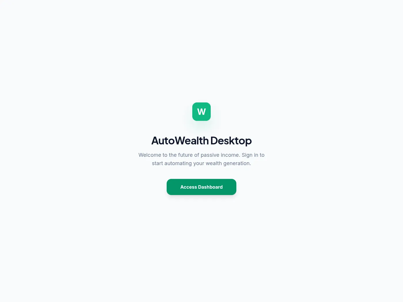 AutoWealth Desktop App