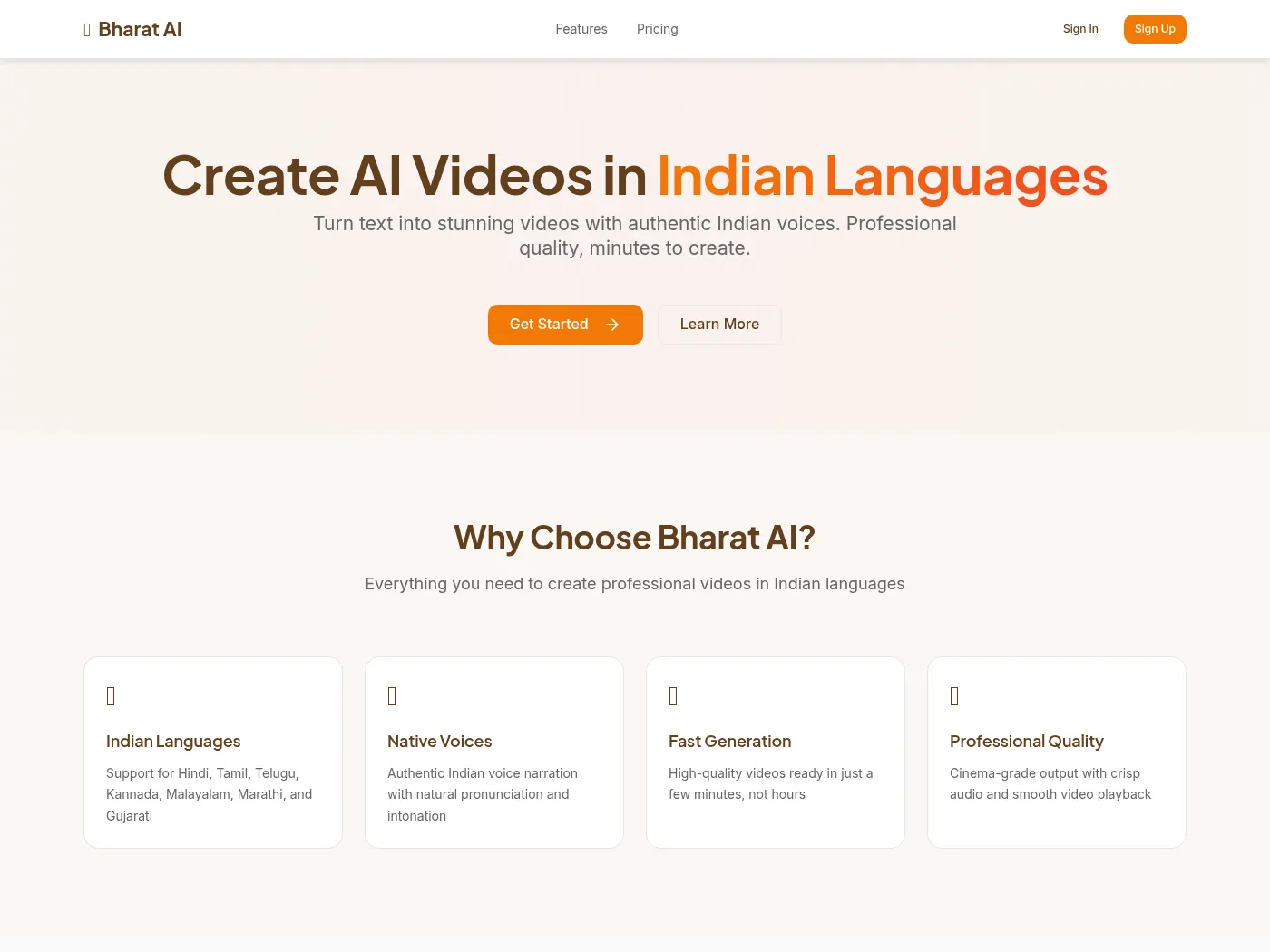 Bharat Video AI