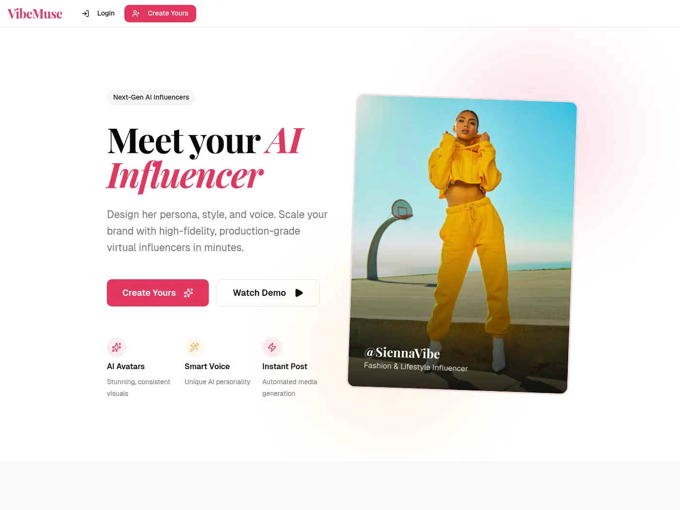 VibeMuse AI Influencer