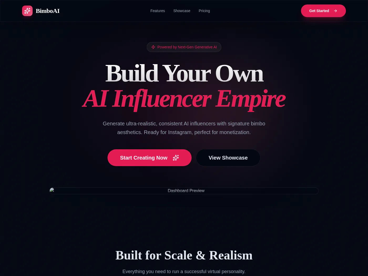 Bimbo AI Influencer Gen