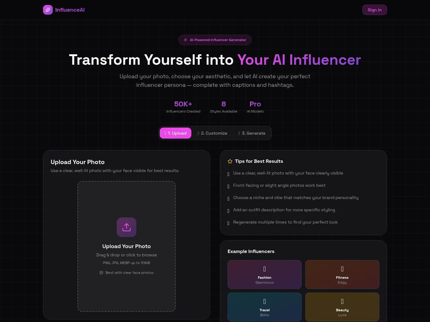 AI Influencer Generator