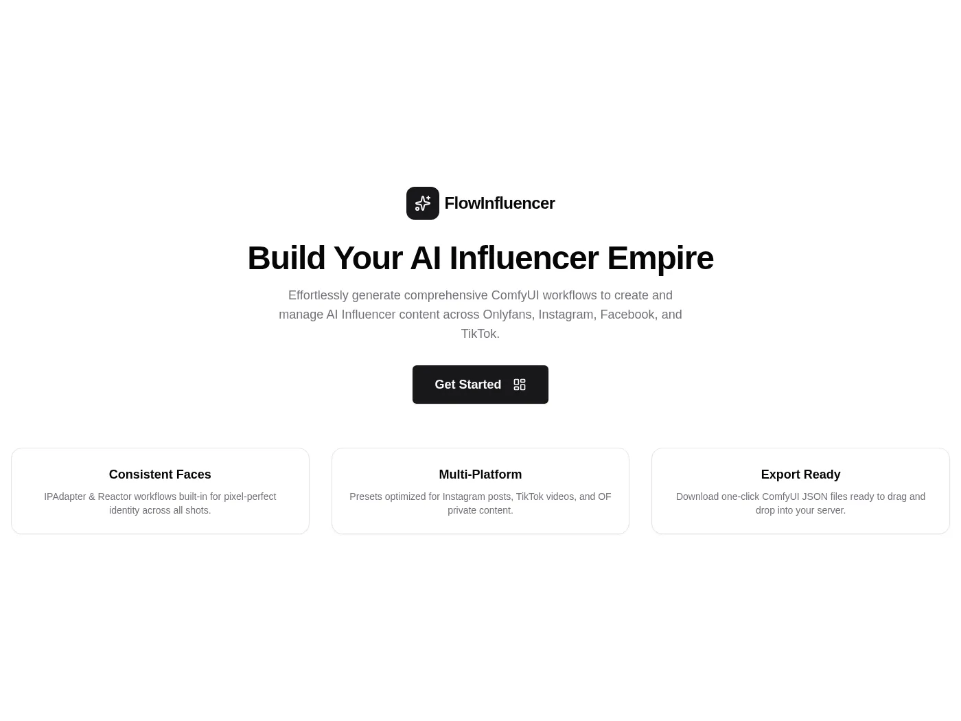 AI Influencer Workflow Builder