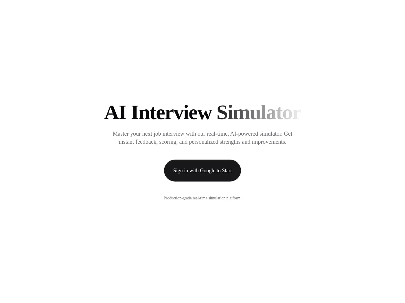 AI Interview Simulator