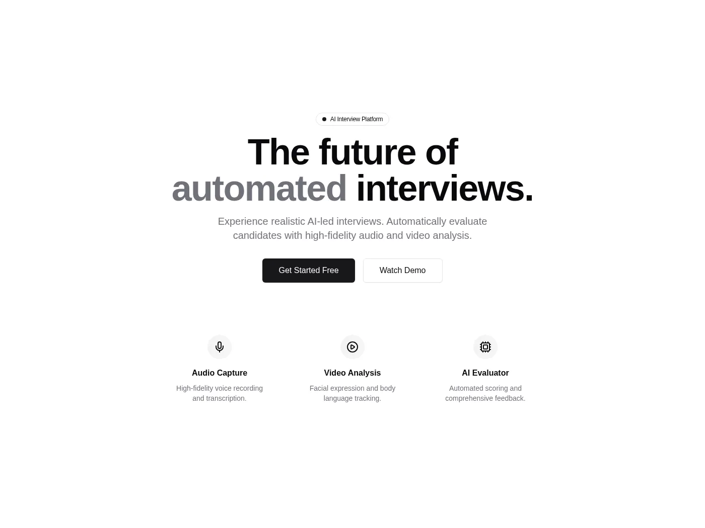 AI Interview Platform