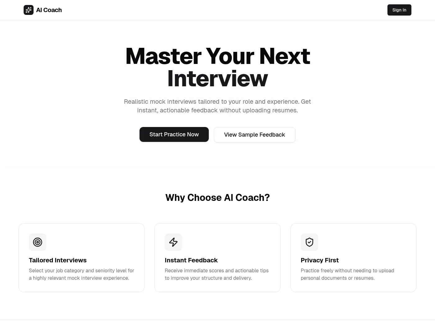 AI Interview Coach