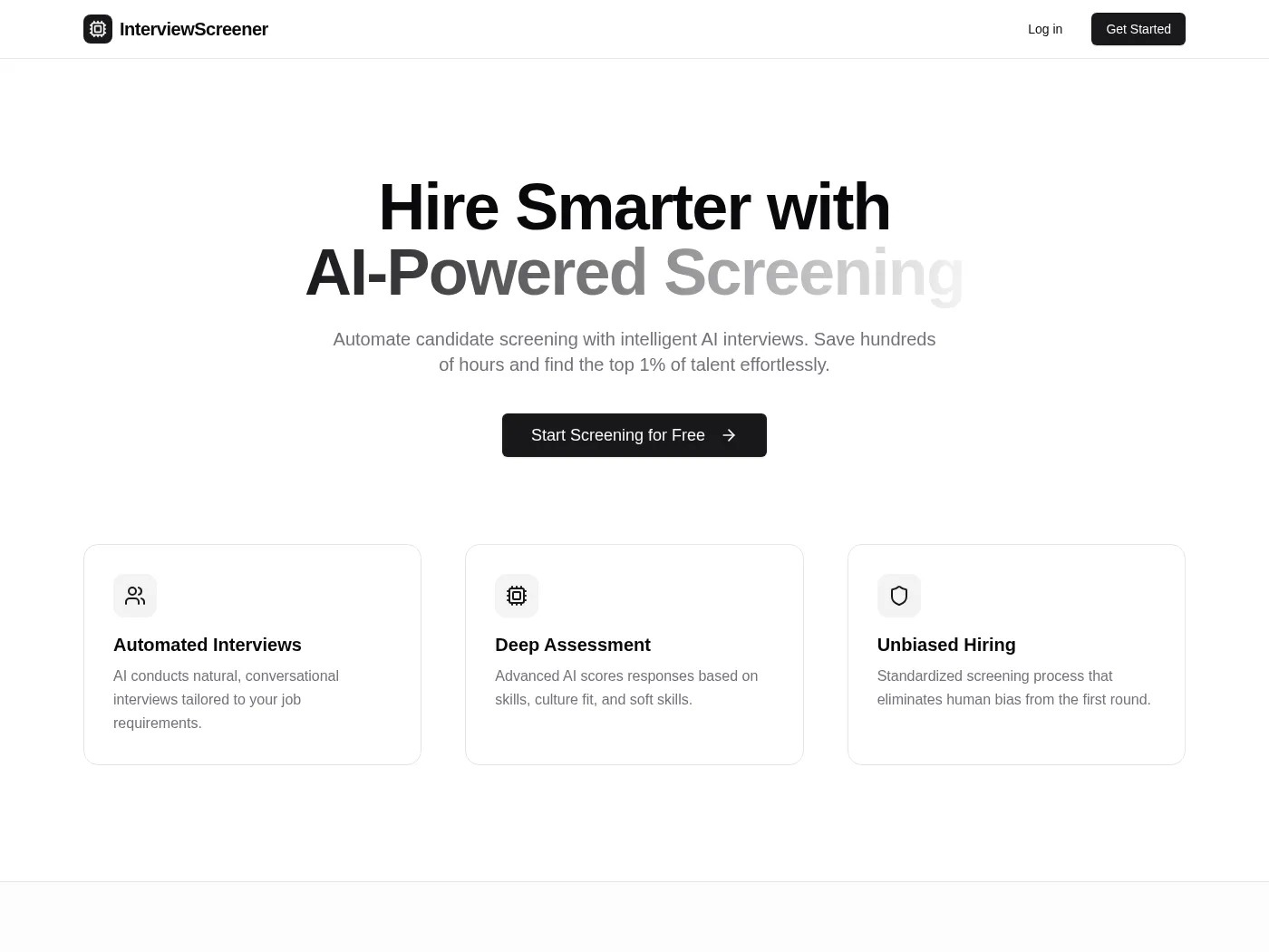 AI Interview Screener