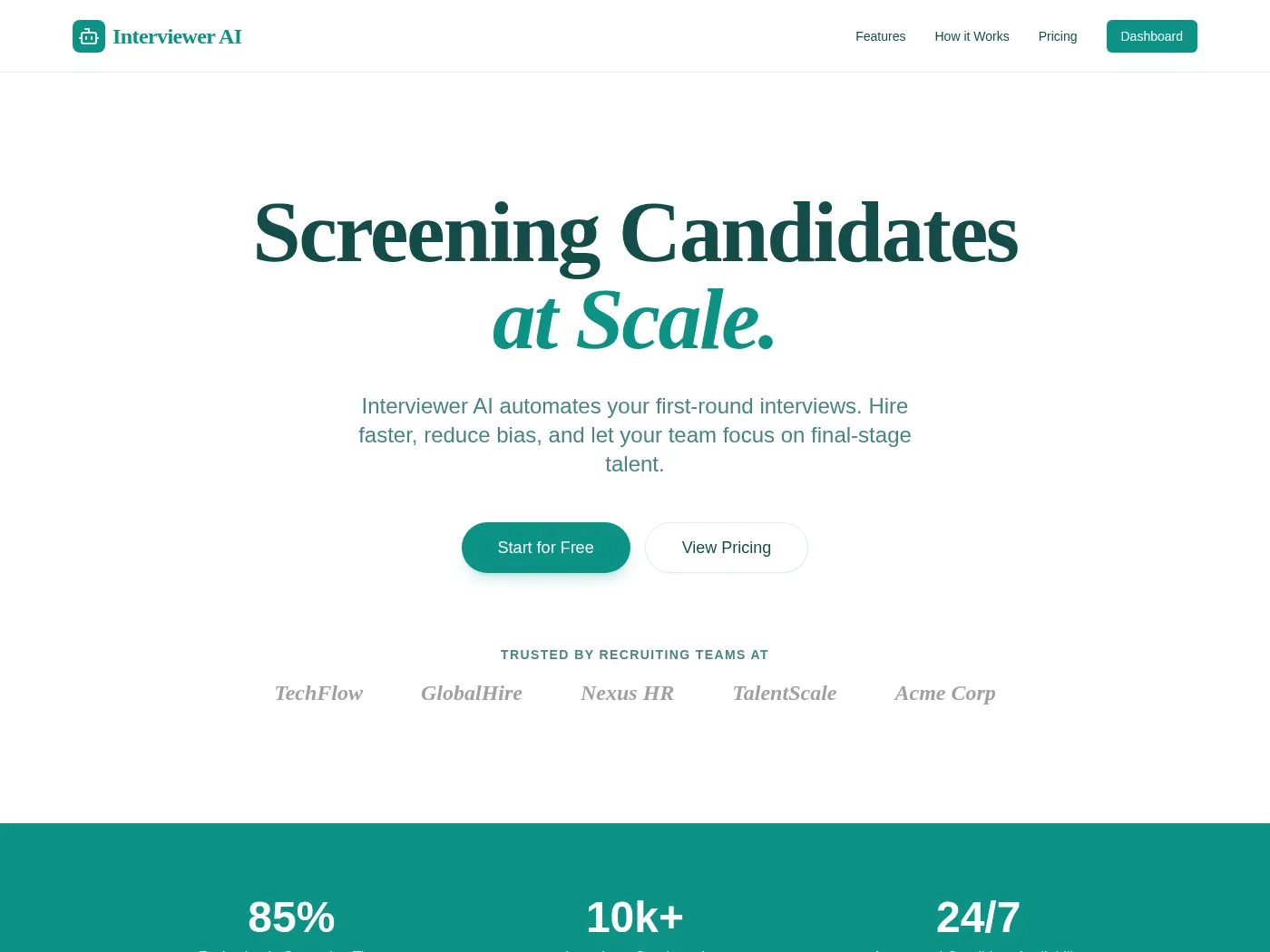 AI Interview Screener
