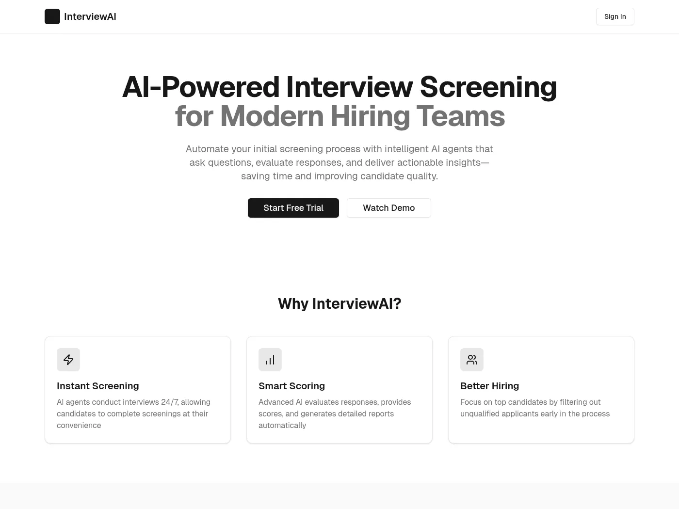 AI Interview Screener