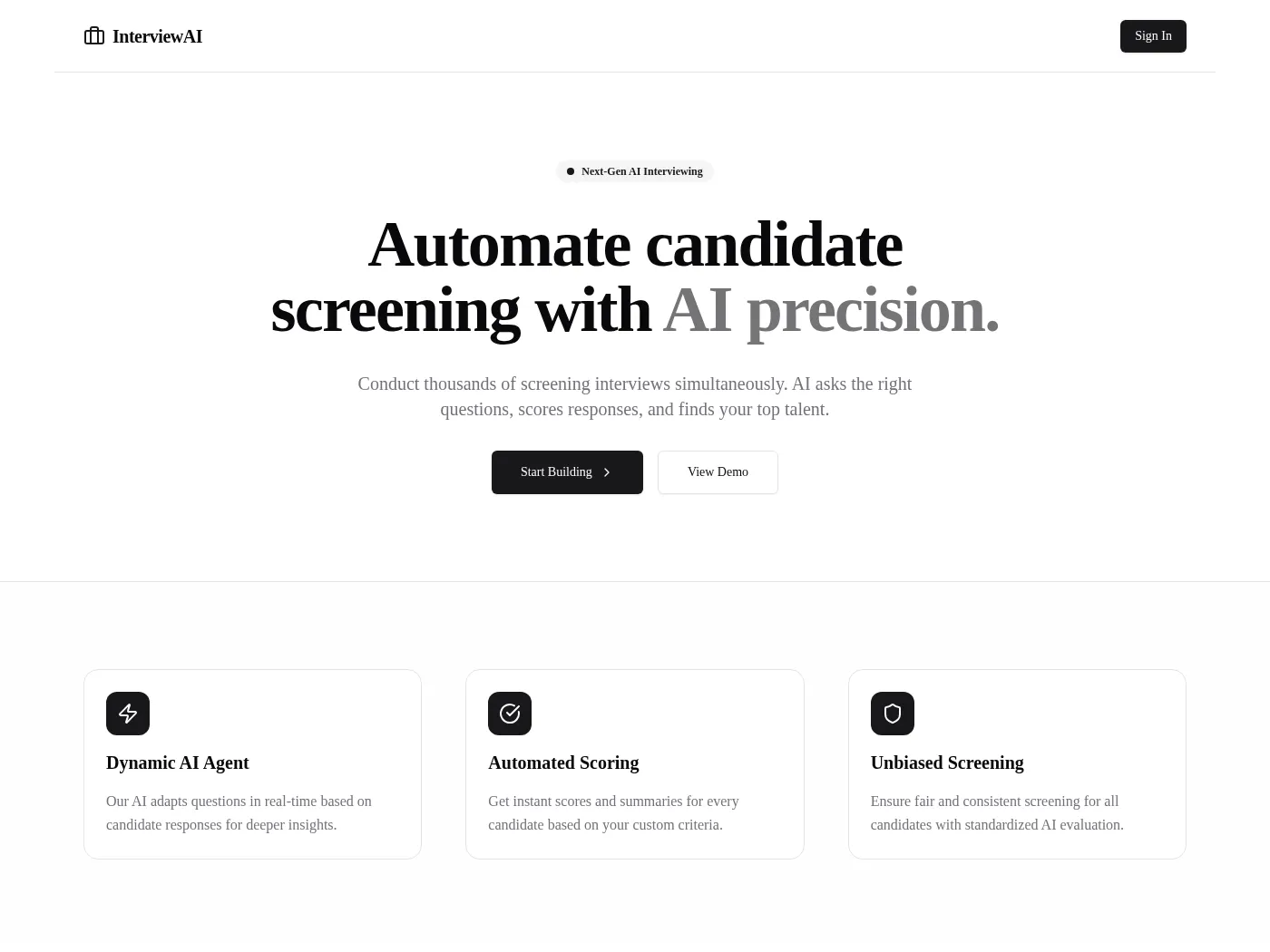 InterviewAI Platform