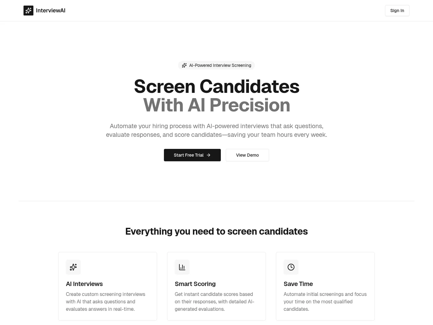 AI Interview Screener