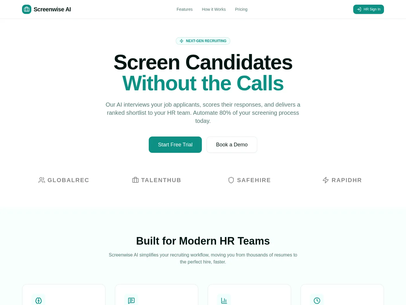 Screenwise AI Interviews