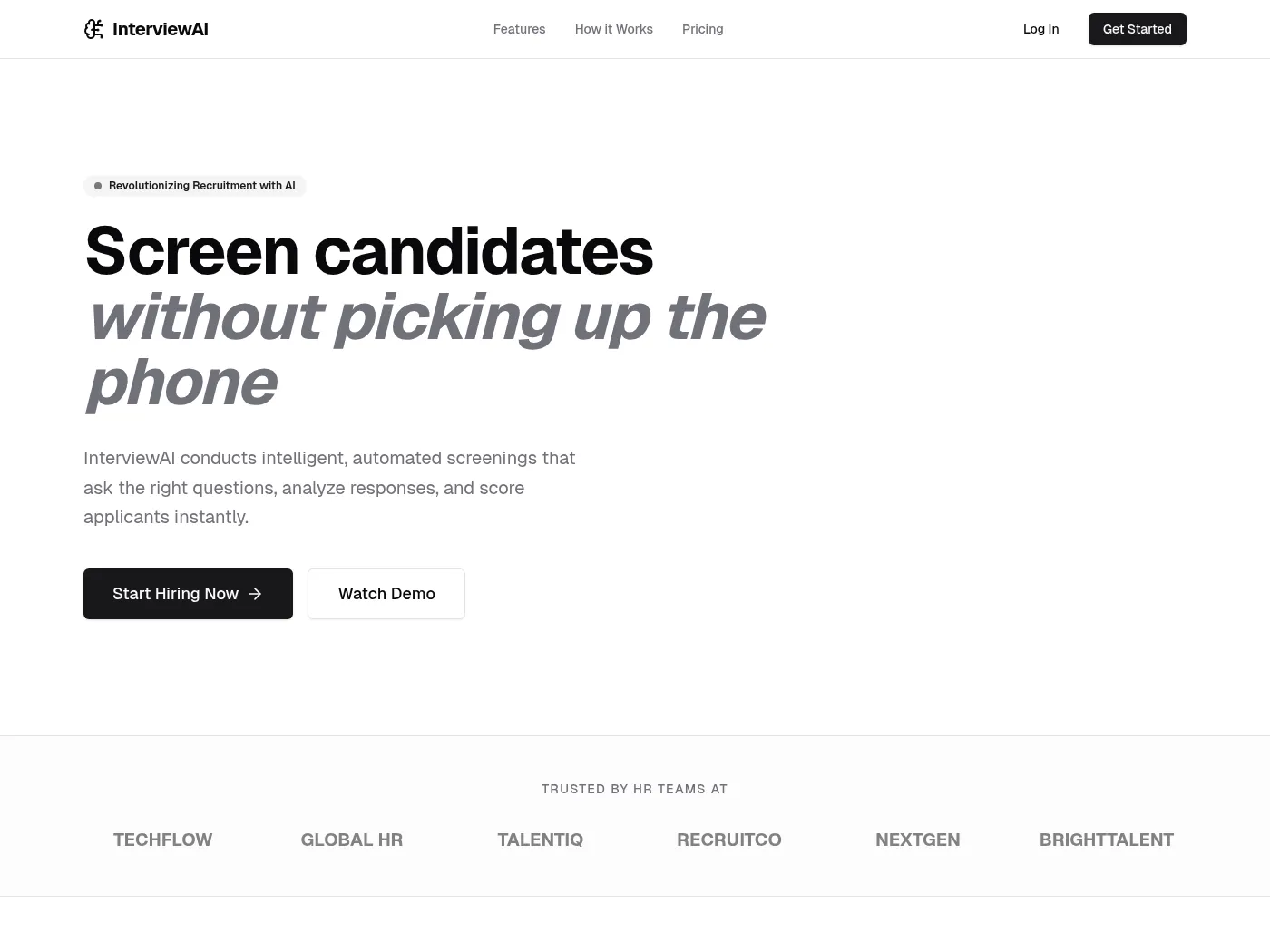 InterviewAI Screen