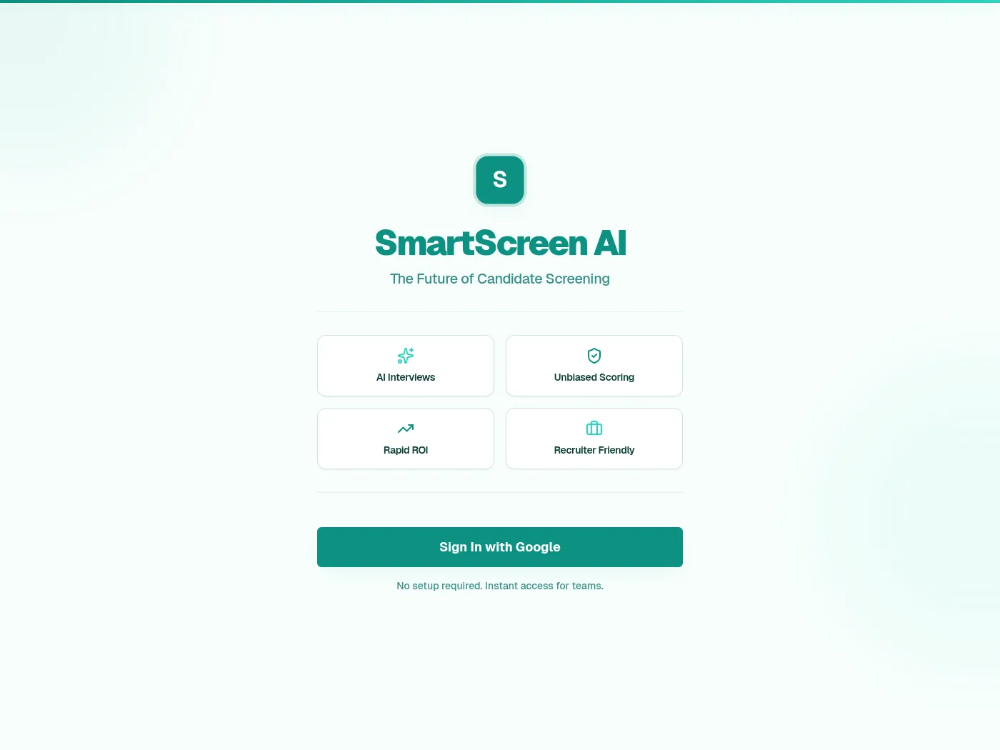 SmartScreen AI Interviews