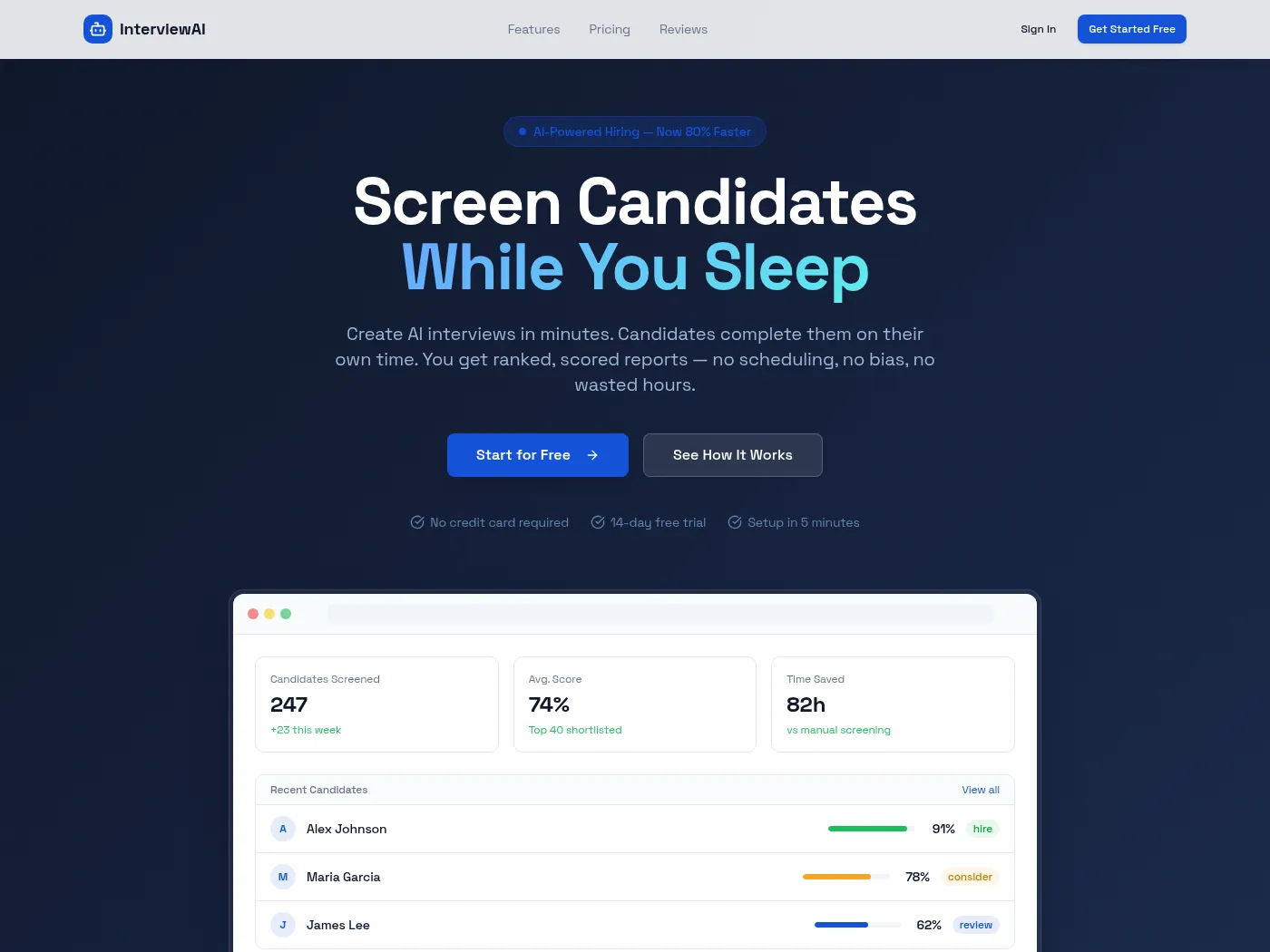 AI Interview Screen